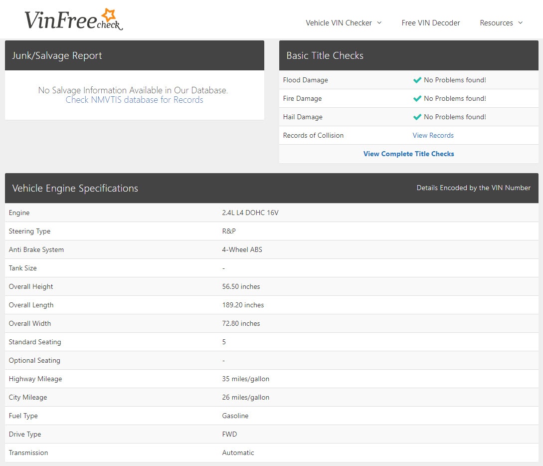 VIN Decoder, VIN Check & Vehicle History Reports: How Do They Differ? | DataOne Software